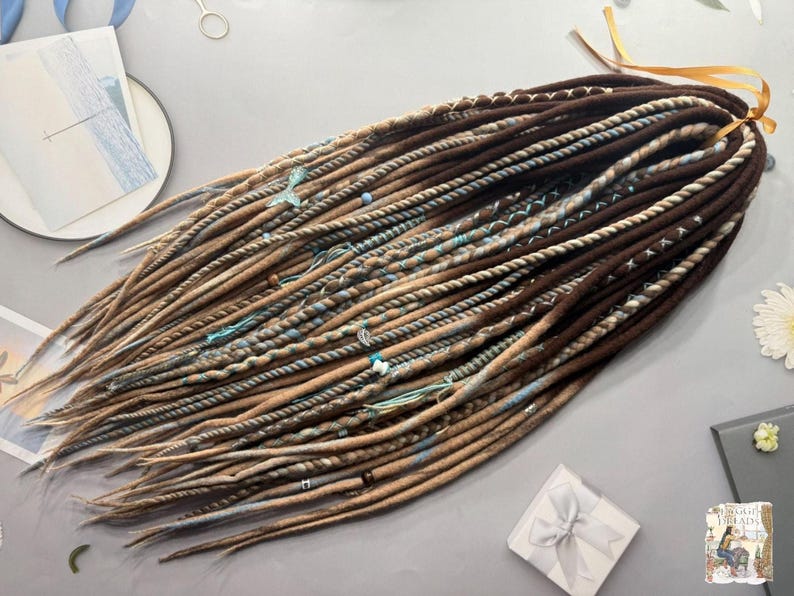Handmade Wool Dreads: Ombre Brown Blonde - Soft Lightweight Style - Etsy