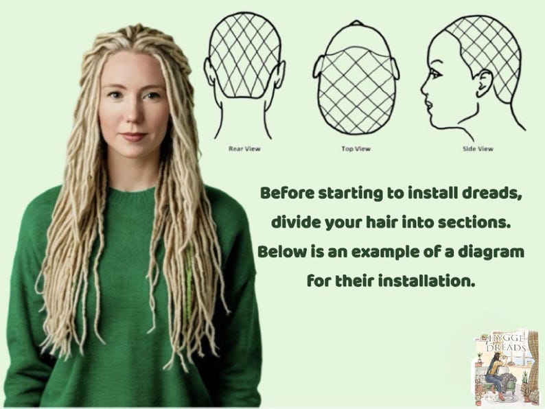 Synthetic Dreadlocks: Black to Blue Ombre, Sea Wave Style - Double ...
