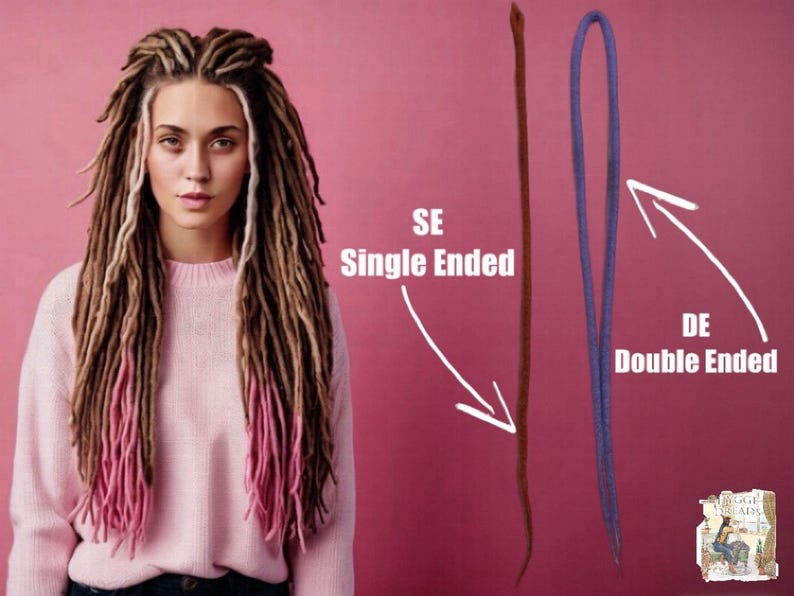 Synthetic Dreadlocks: Black to Blue Ombre, Sea Wave Style - Double ...