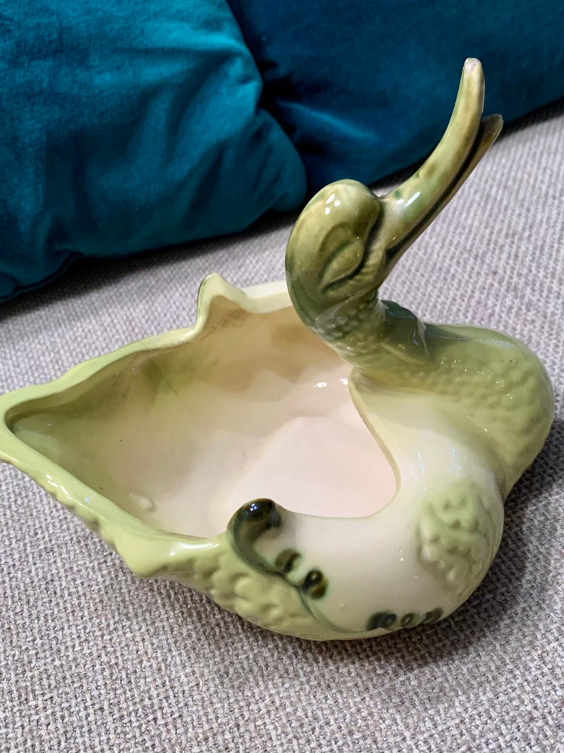 Mid Century Hull USA Pottery Swan Planter/candy/nut Dish #80 - Etsy