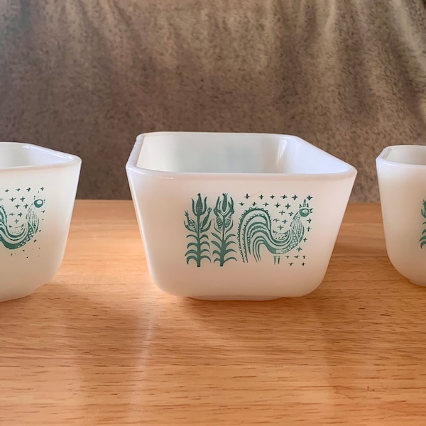 Pyrex Blue Rooster - Etsy