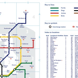 Personalised Tube Map Art Print - Etsy
