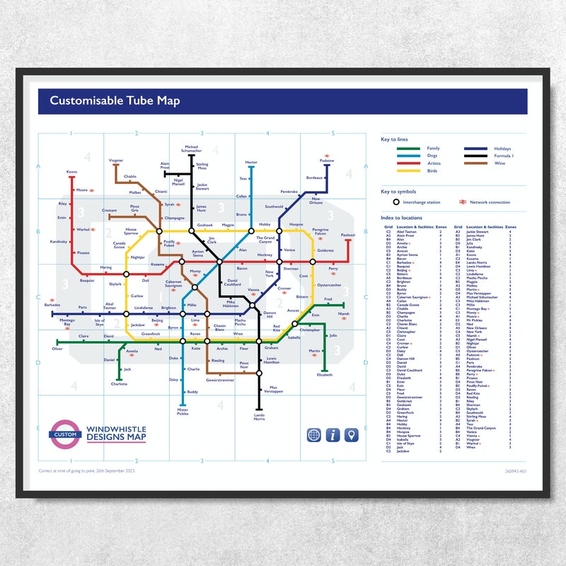 Tube Map - Etsy UK