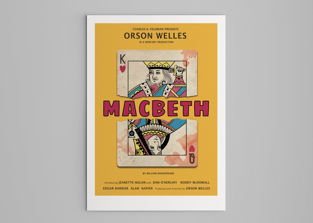 Macbeth - Limited Edition A2 Poster - Etsy