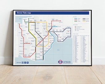 London Underground Piccadilly Line Diagram Tube Map Art Print Poster - Etsy