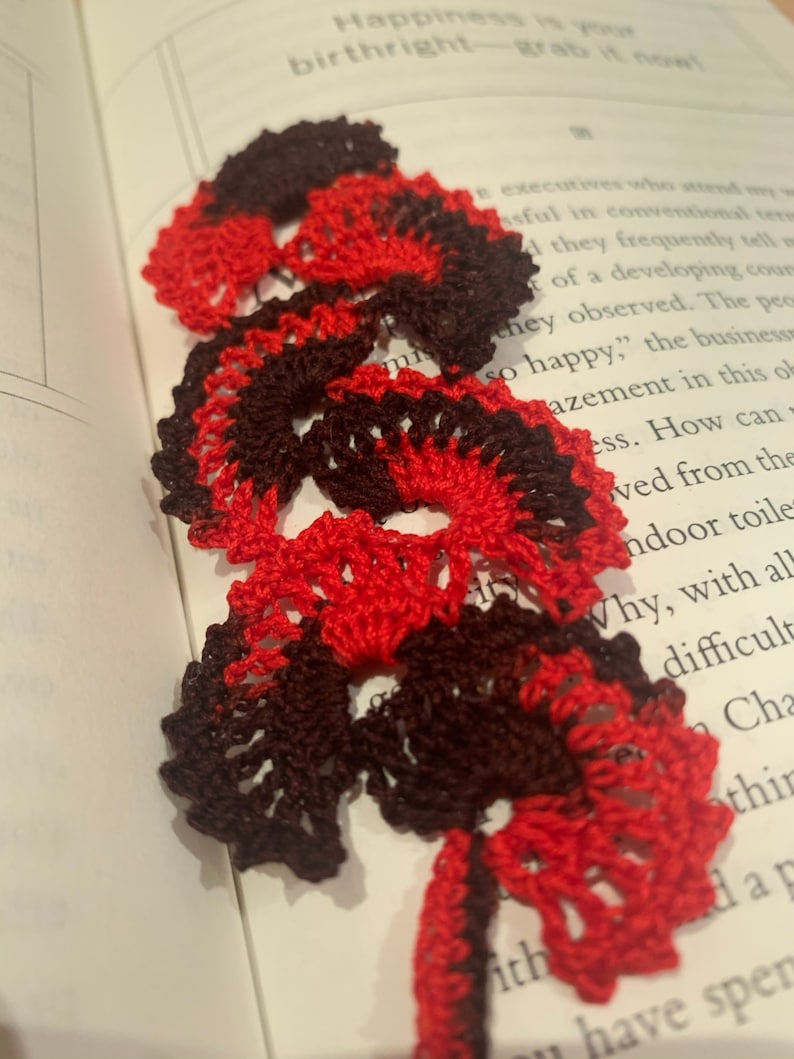 Lace Fan Bookmark Crochet Pattern Handmade Gift for Book - Etsy