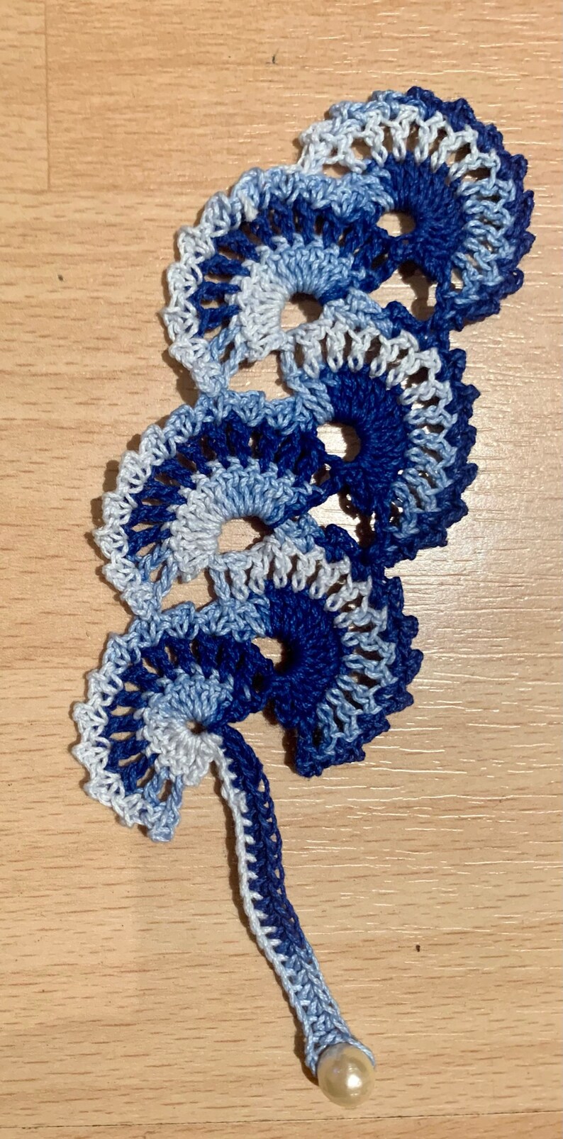 Lace Fan Bookmark Crochet Pattern Handmade Gift for Book - Etsy