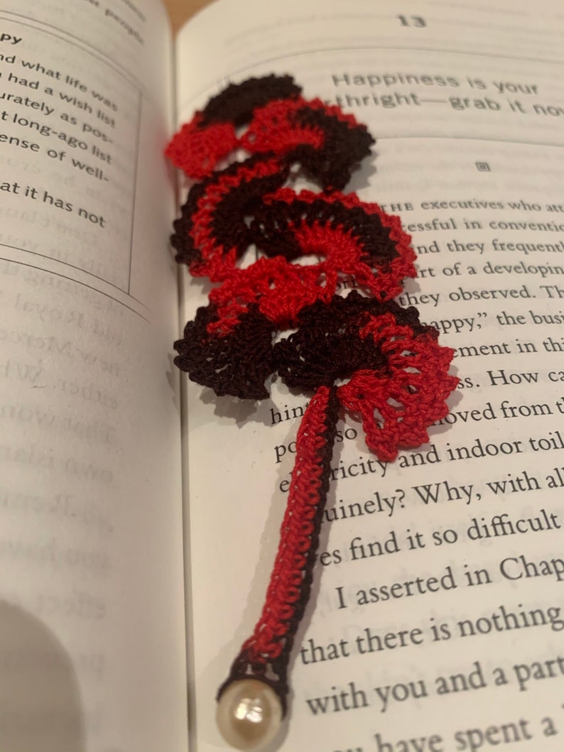Lace Fan Bookmark Crochet Pattern Handmade Gift for Book - Etsy