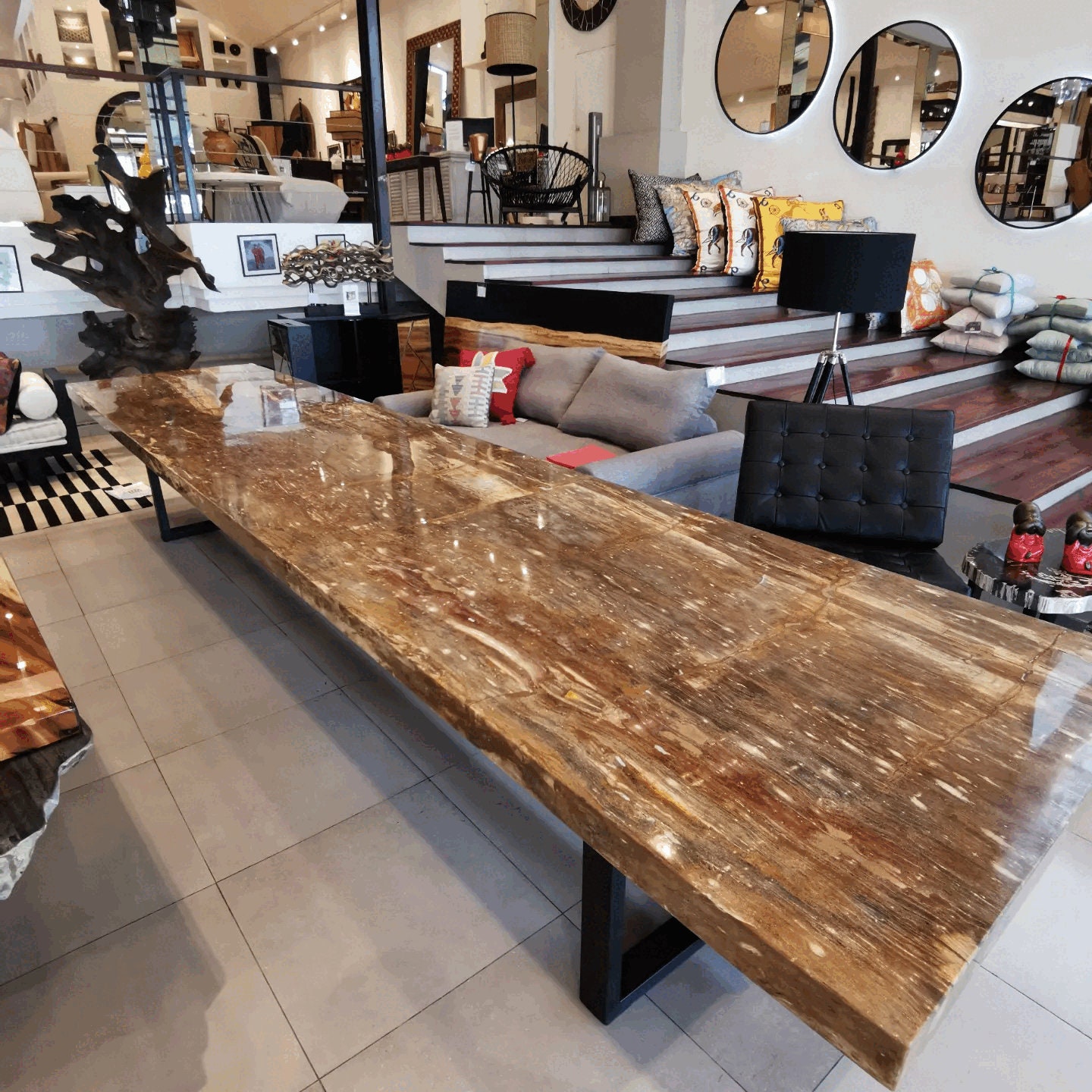 Petrified Wood Table - Etsy