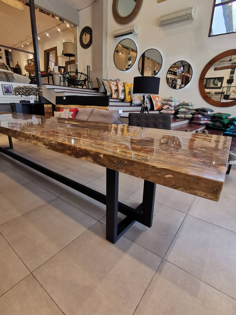 Petrified Wood Table - Etsy