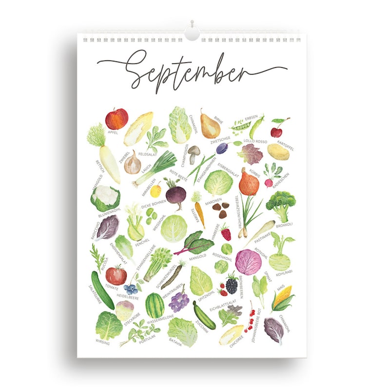 Dein Saisonkalender für heimisches Obst und Gemüse - Etsy