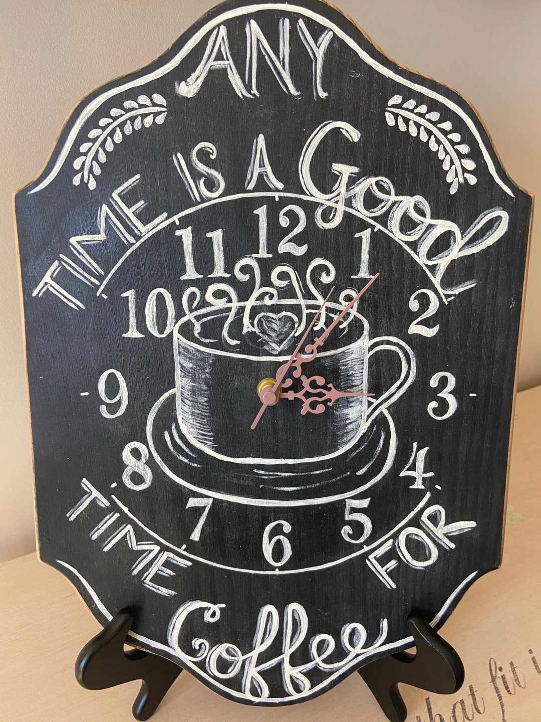 Any Time is a Good Time for Coffee Clock - Etsy
