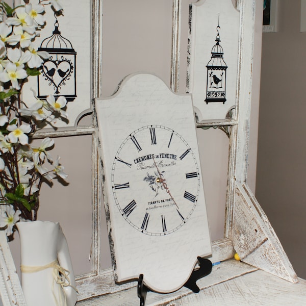 Shabby Chic Clock - Etsy