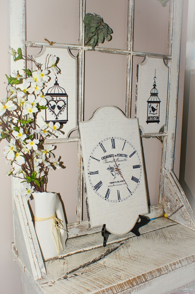 Shabby Chic Clock Set - Etsy