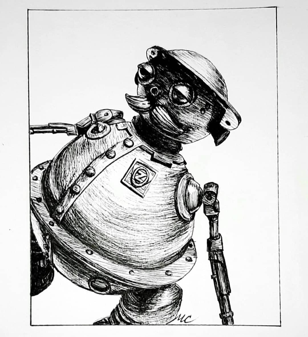 ORIGINAL Artwork: Tik Tok Pen Drawing - Etsy