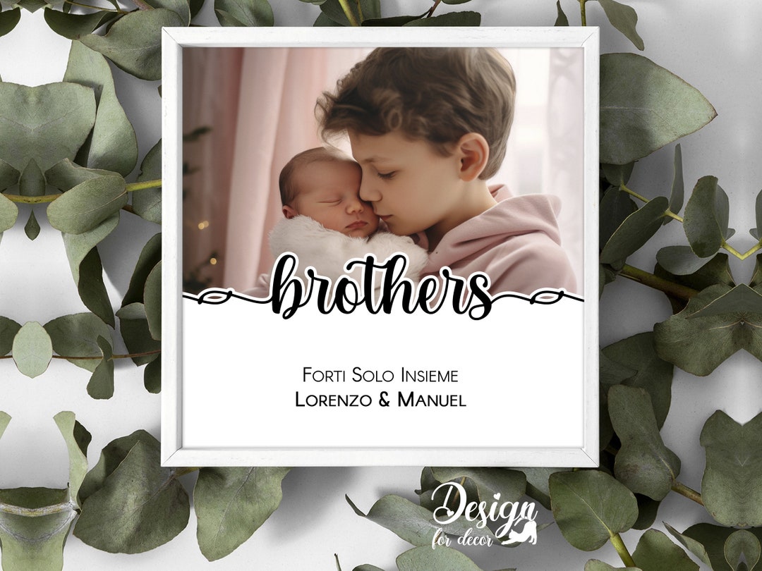 Marco para póster con foto y dedicatoria HERMANOS HERMANAS, Idea de ...