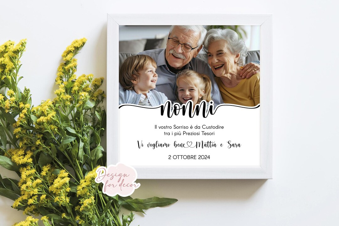 Photo Frame With Personalized Dedication / Gift Idea / Birthday ...
