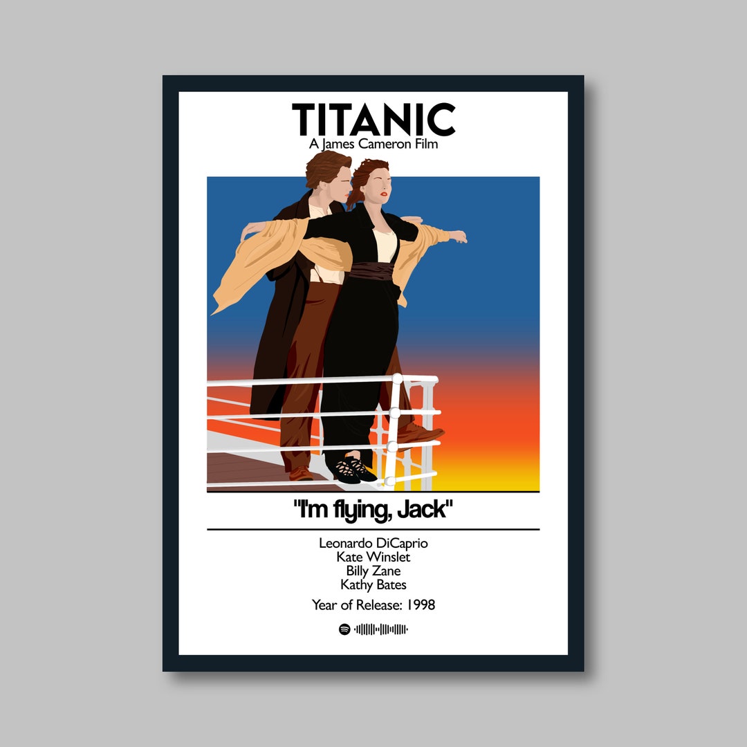 Titanic 'i'm Flying, Jack' Art Print / Picture / Poster - Etsy