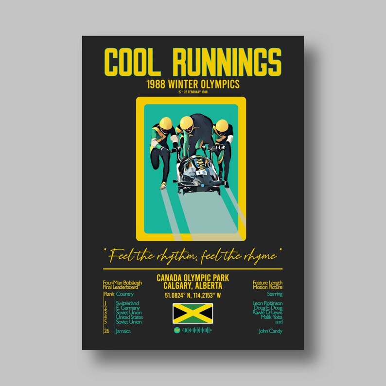 Cool Runnings Art Print / Picture / Poster - Etsy
