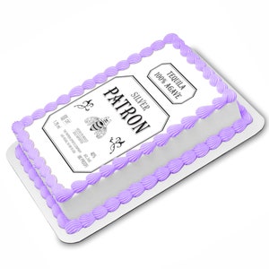 Tequila Liquor Label Edible Image Icing Frosting Sheet 2 - Etsy