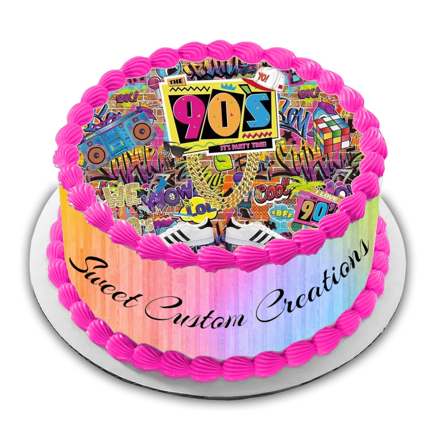 The 90s Edible Image Icing Frosting Sheet 2 Topper 70 Sizes - Etsy