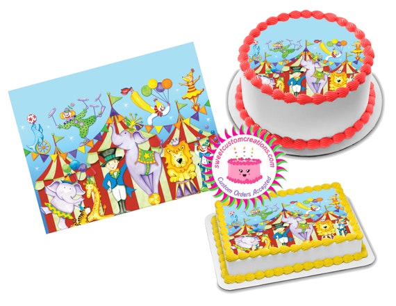 Circus Carnival Edible Image Icing Frosting Sheet 6 Topper - Etsy