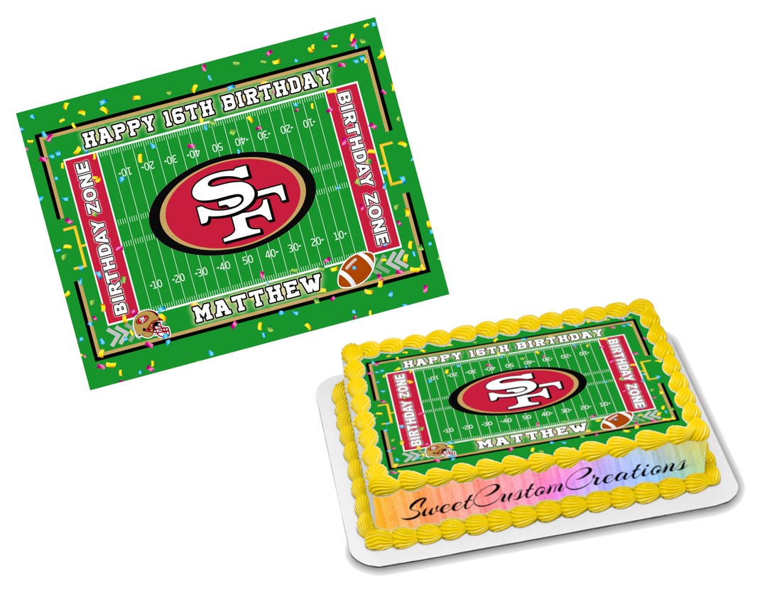 Football Sport Edible Image Icing Frosting Sheet #SAF-75 Topper (70 ...