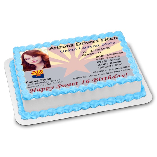 Drivers License Cookie - Etsy