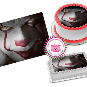 Clown Scary Edible Image Icing Frosting Sheet #PEN-9 Topper (70 Sizes ...