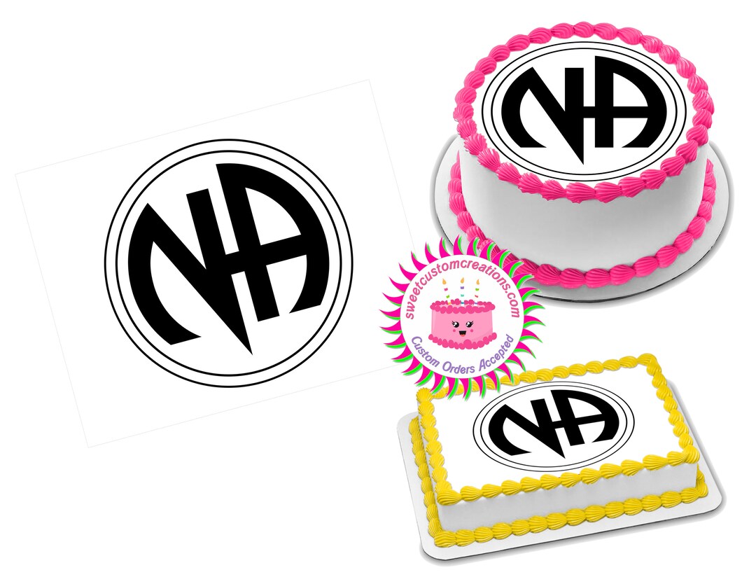 NA Narcotics Anonymous Edible Image Icing Frosting Sheet NAA-3 Topper ...