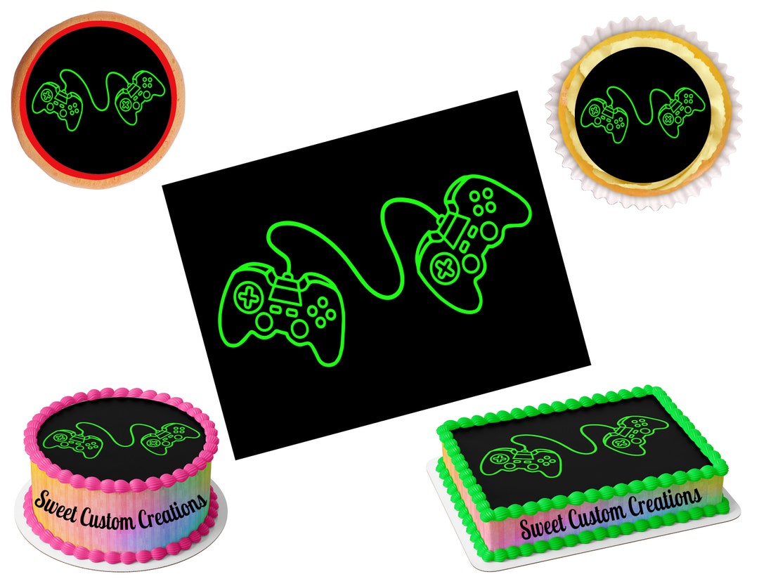 Video Game Controllers Edible Image Icing Frosting Sheet #4 Topper (70 ...