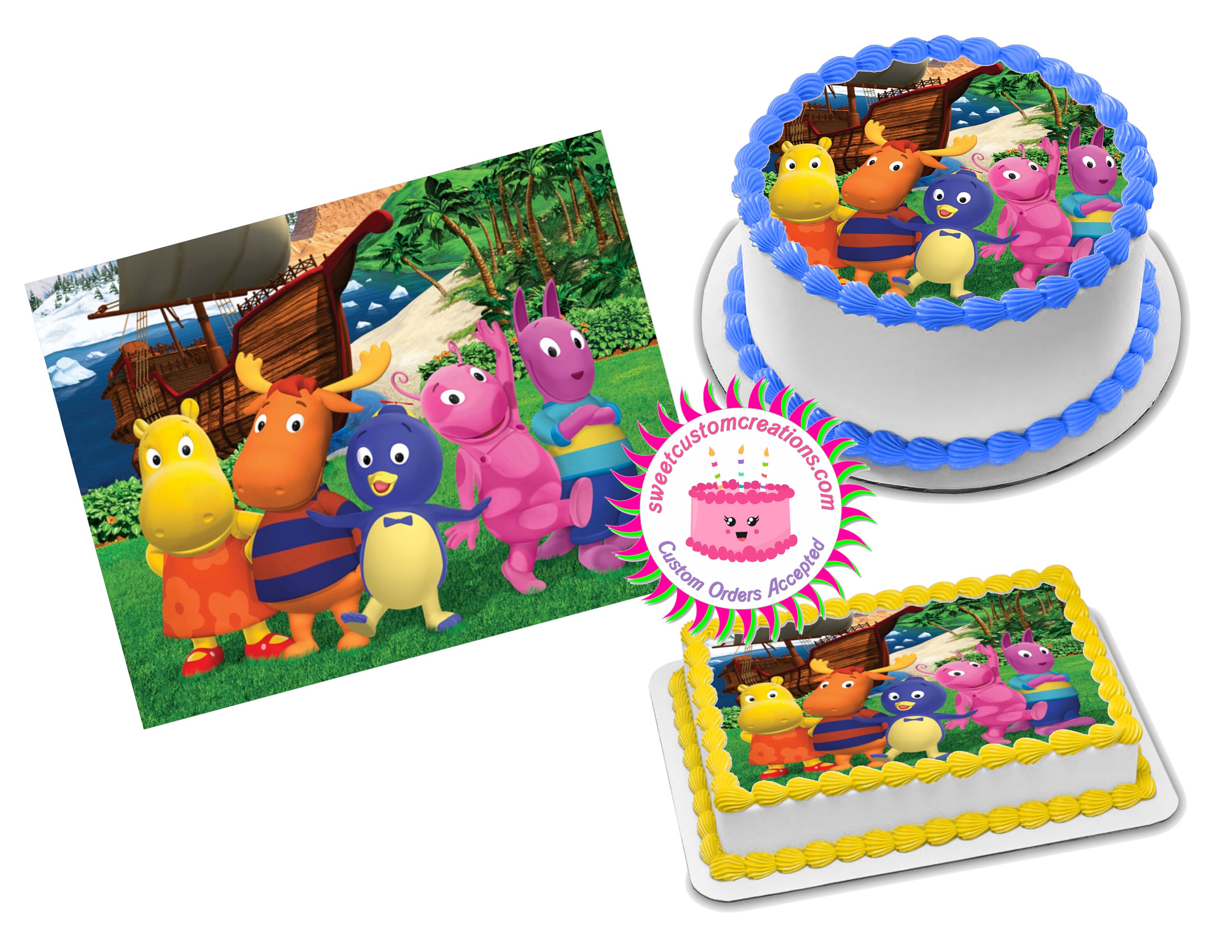 Cartoon Edible Image Icing Frosting Sheet 1 Topper 70 Sizes - Etsy