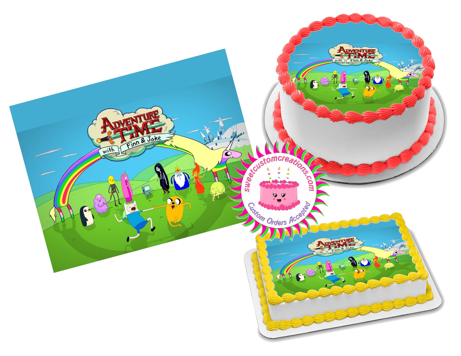 Cartoon Edible Image Icing Frosting Sheet 7 Topper 70 Sizes - Etsy