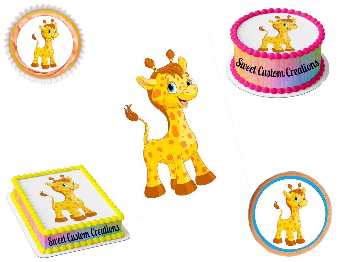 Giraffe Edible Image Icing Frosting Sheet #1 Topper (70 Sizes) - Etsy
