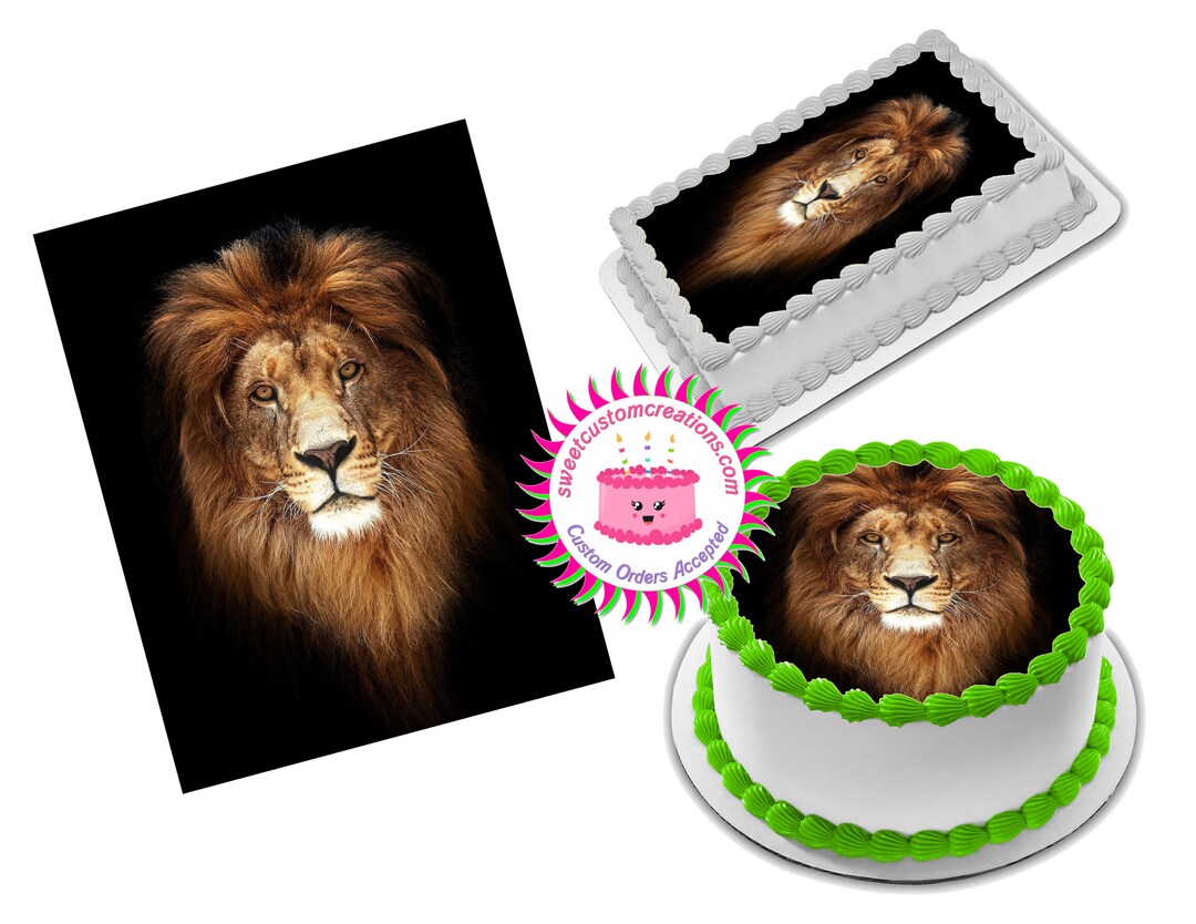 Lion Edible Image Icing Frosting Sheet #LIO-21 Topper (70 Sizes) - Etsy