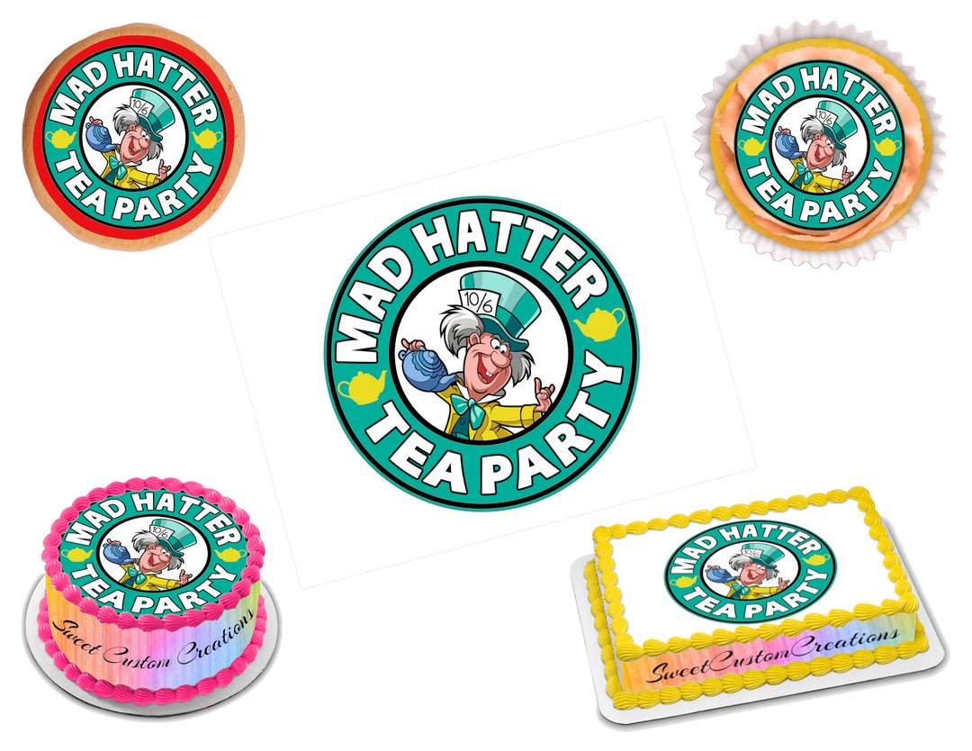 Character Tea Party Edible Image Icing Frosting Sheet #MAH-12 Topper ...