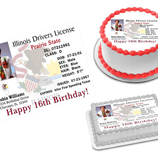 Drivers License Cake - Etsy