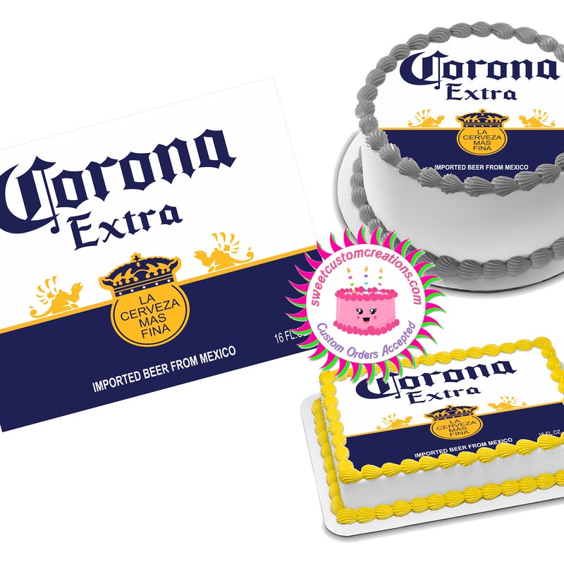 Corona Birthday Cake - Etsy