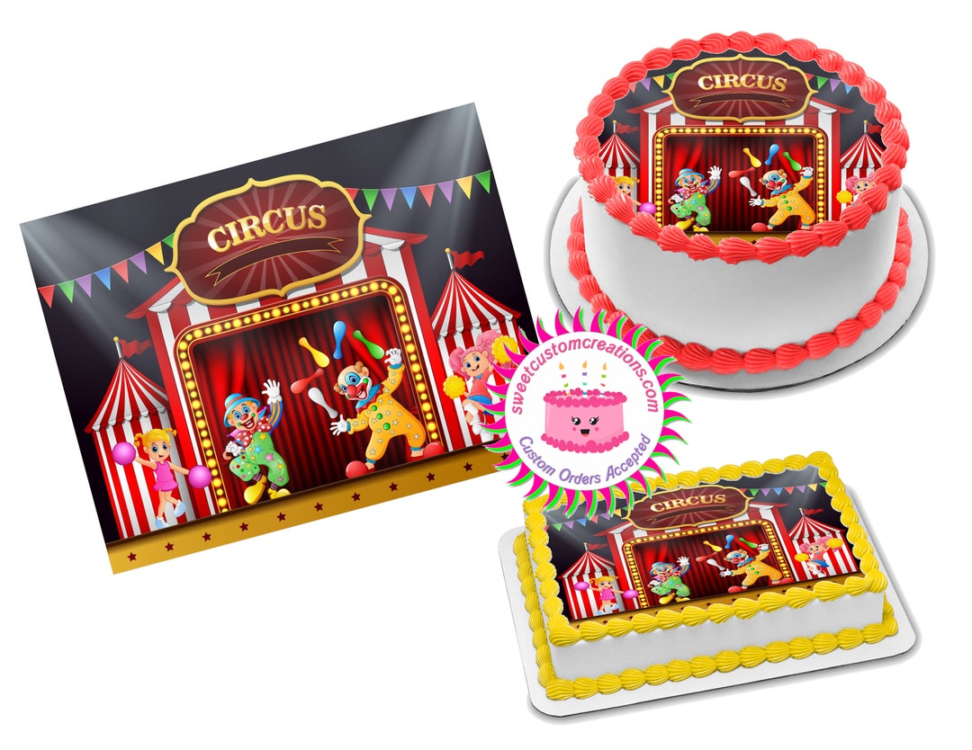 Circus Carnival Edible Image Icing Frosting Sheet #CIR-9 Topper (70 ...