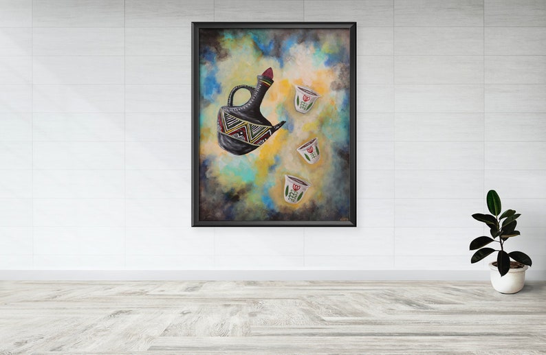 DIGITAL - Jabena - Smokey Background - Habesha Style Painting ...