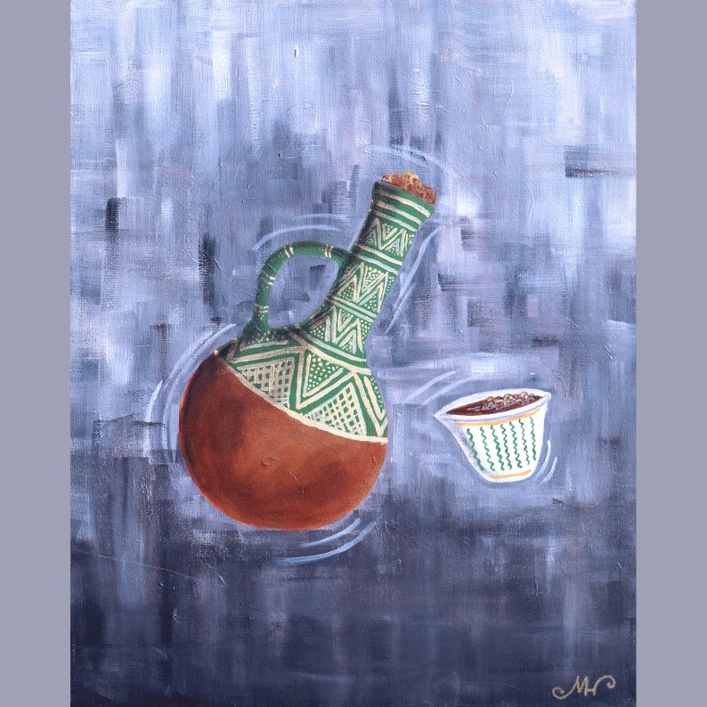 DIGITAL - Jabena - Gray - Habesha Style Painting - Download ...