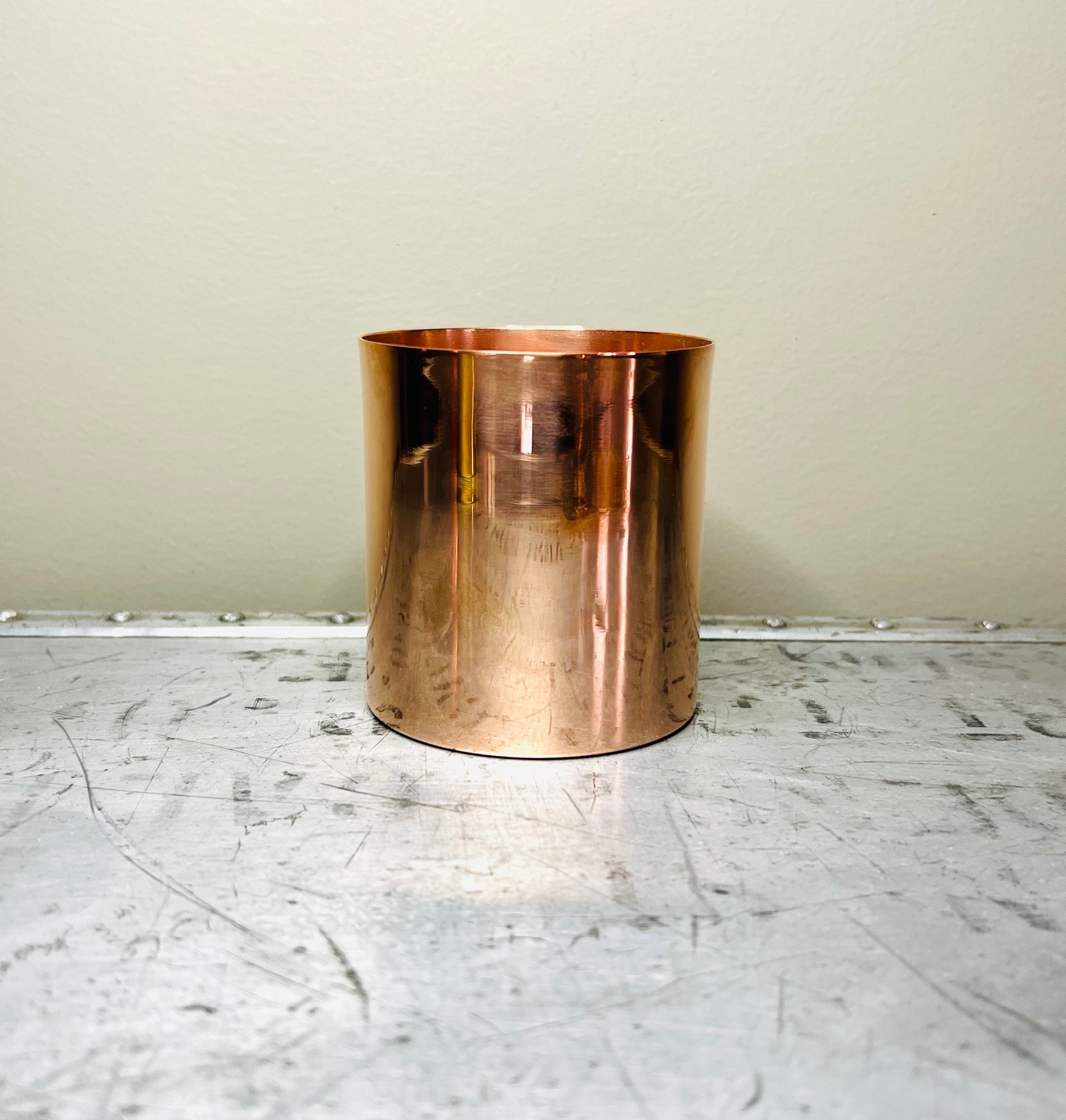 Solid Cooper Candle Vessel Container - Etsy