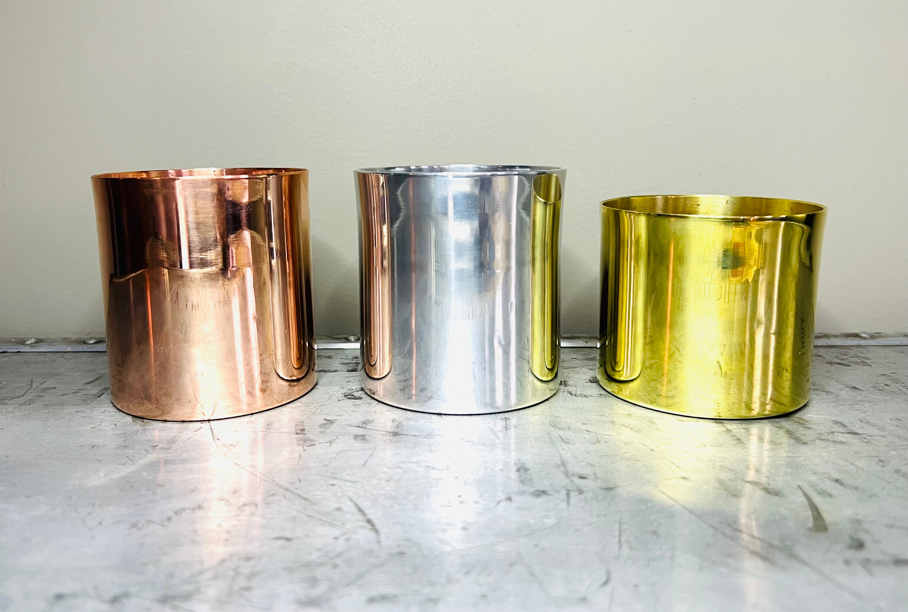 Solid Cooper Candle Vessel Container - Etsy