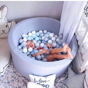 Ball Pit With 200 Balls Baby Room Decor Bestseller Toddler Activity Toy ...