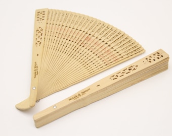 Wedding Fan Label Hand Fan Labelprogram Fan - Etsy