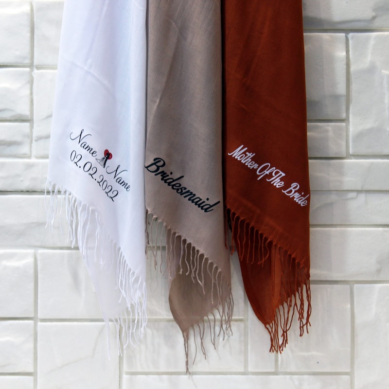 Monogrammed Scarf - Etsy