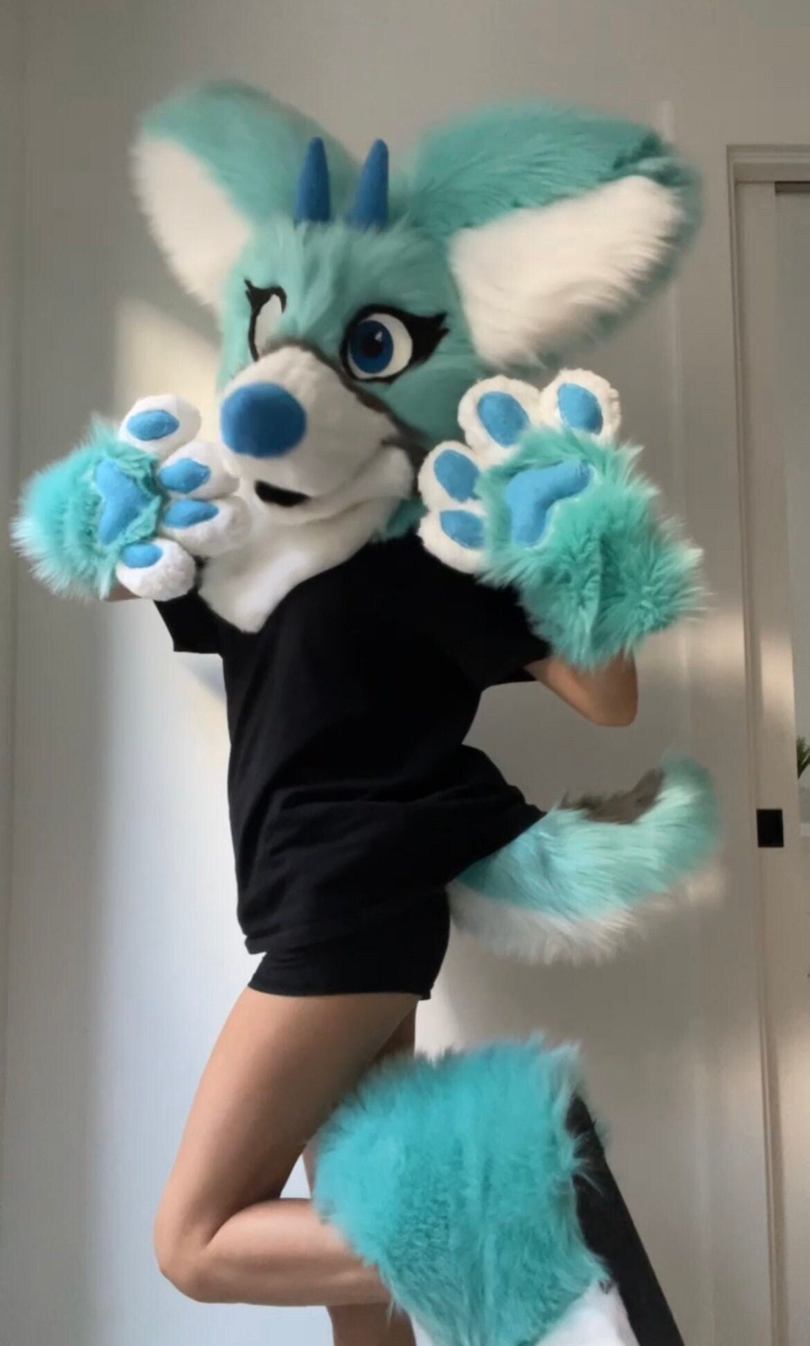 Winja Smile Fursuit Paws, Dinosaur Mask, Fursuit Furry, 54% OFF