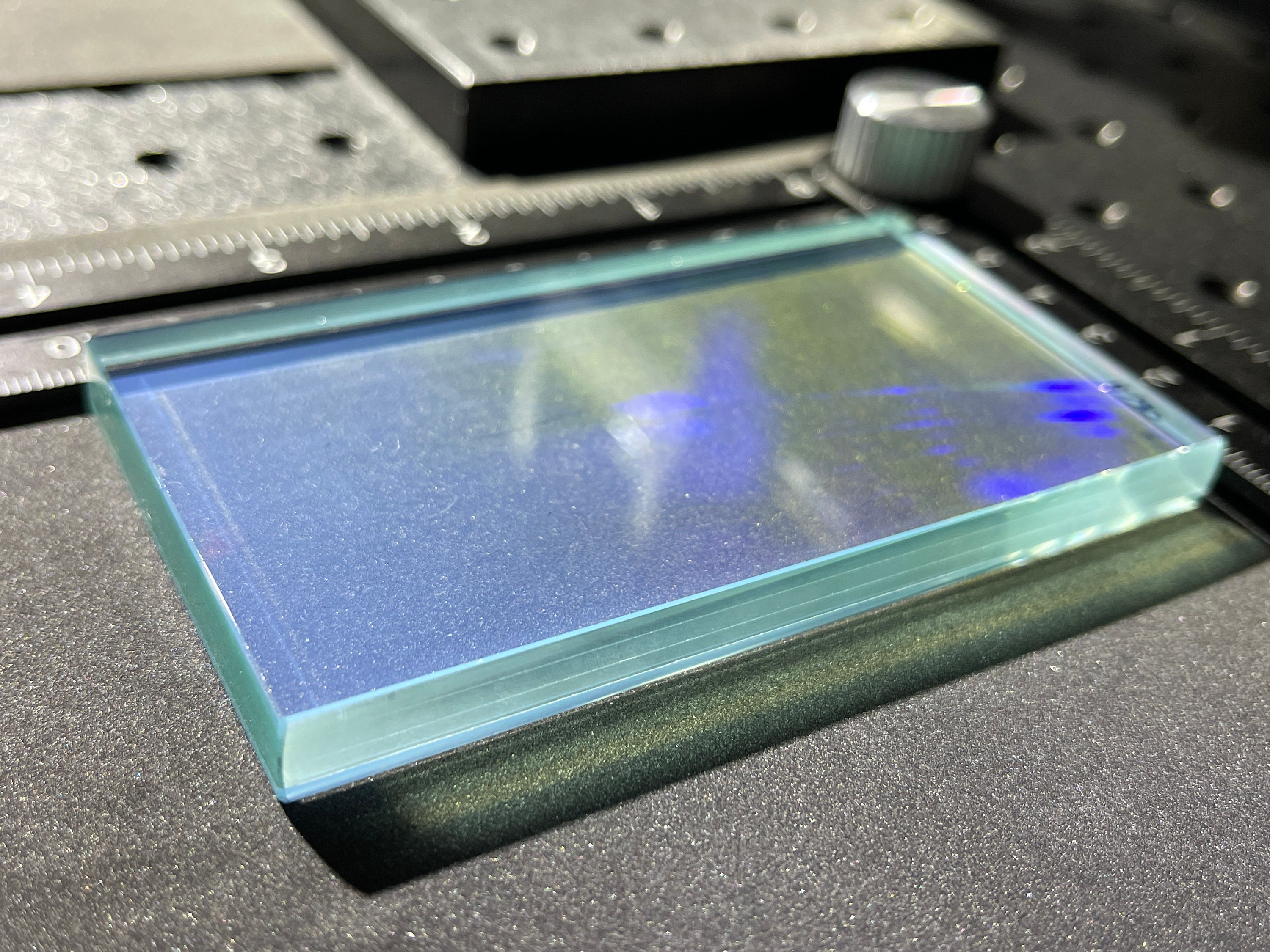 Transparent Pastel Concave Diffraction Grating - Glass Laser Hologram ...