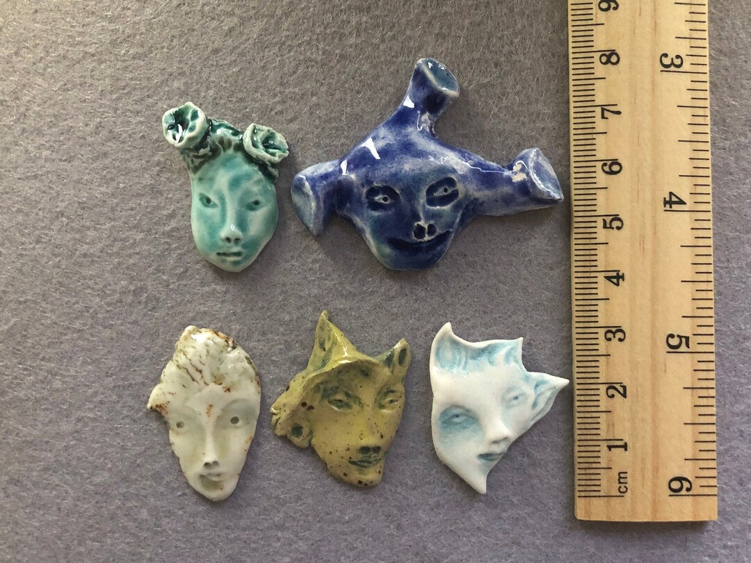 Bizarre Face Cabochons for DIY Crafts - Etsy