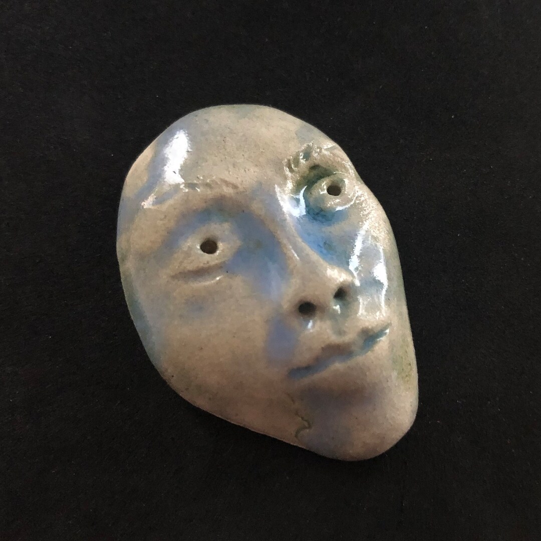Ceramic Doll Face, Human Face Cabochon, Art Supplies - Etsy